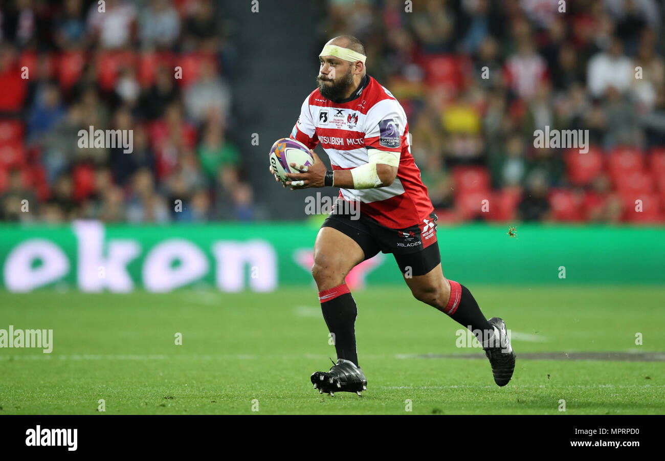 Gloucester Rugby's John Afoa during the European Challenge Cup Final at ...