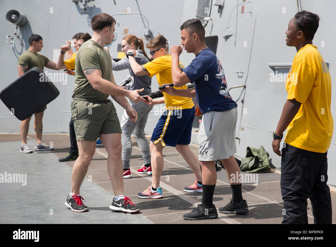 Lance Cpl. Leonardo Castillo and Sgt. Steven Eakes, military policemen ...