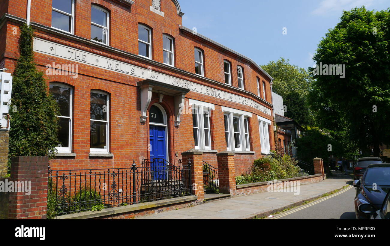 THE WELLS AND CAMPDEN BATHS AND WASH HOUSES, FLASK WALK IN HAMPSTEAD ...