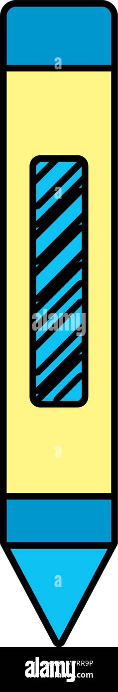 Hand drawing style crayons Stock Vector Images - Alamy