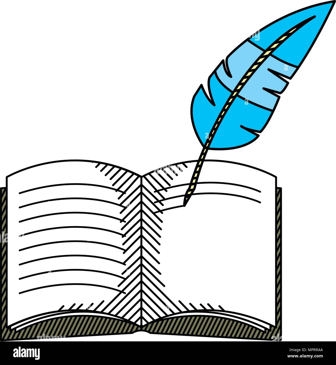 Empty writing pad pen Stock Vector Images - Alamy