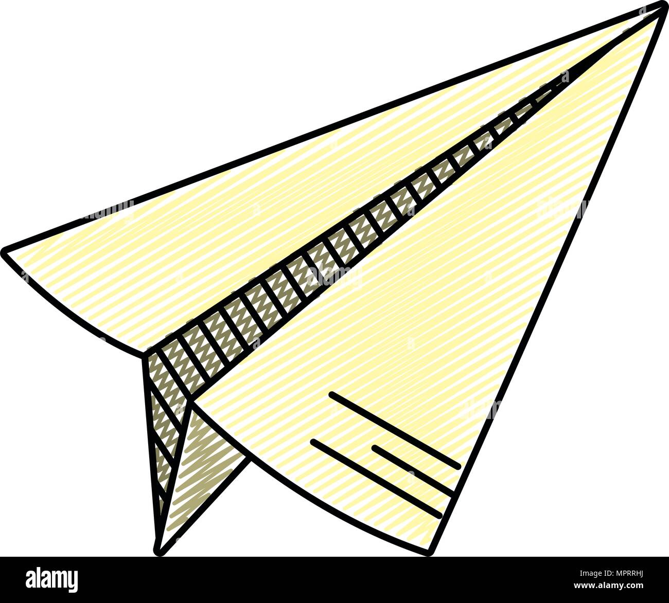 doodle origami paper plane object design Stock Vector Image & Art - Alamy