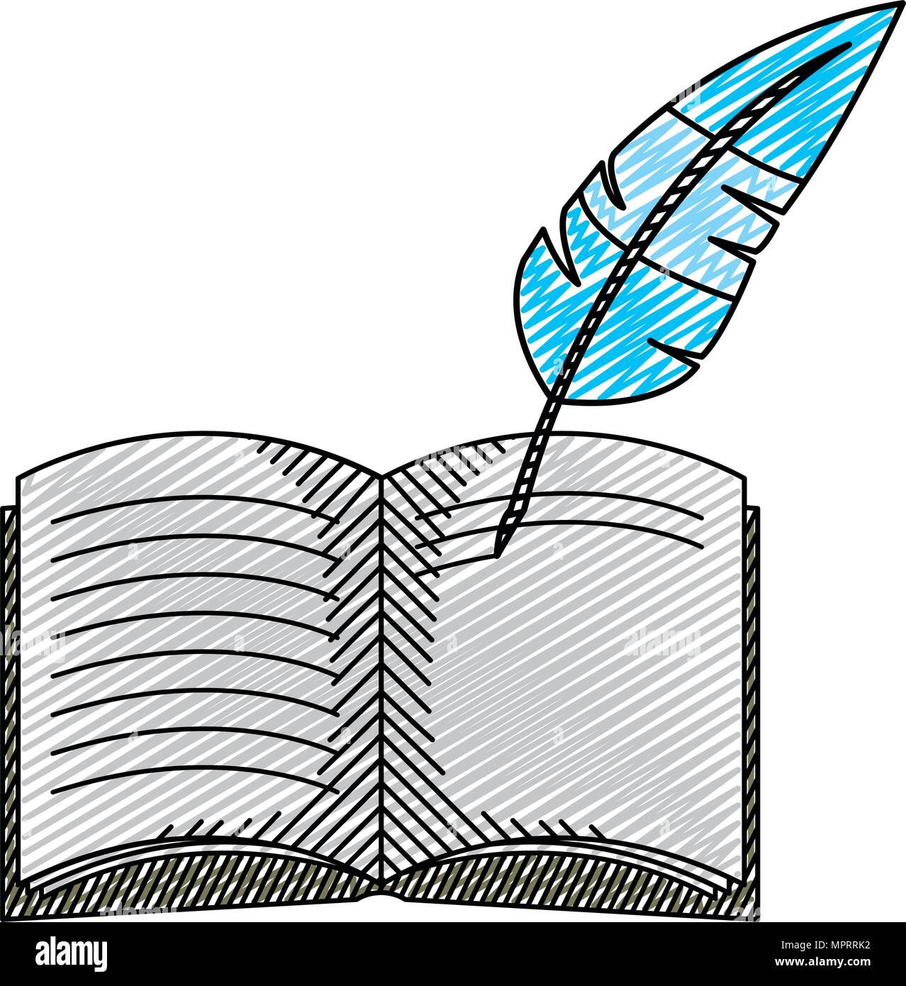 Pen in diary open Stock Vector Images - Alamy