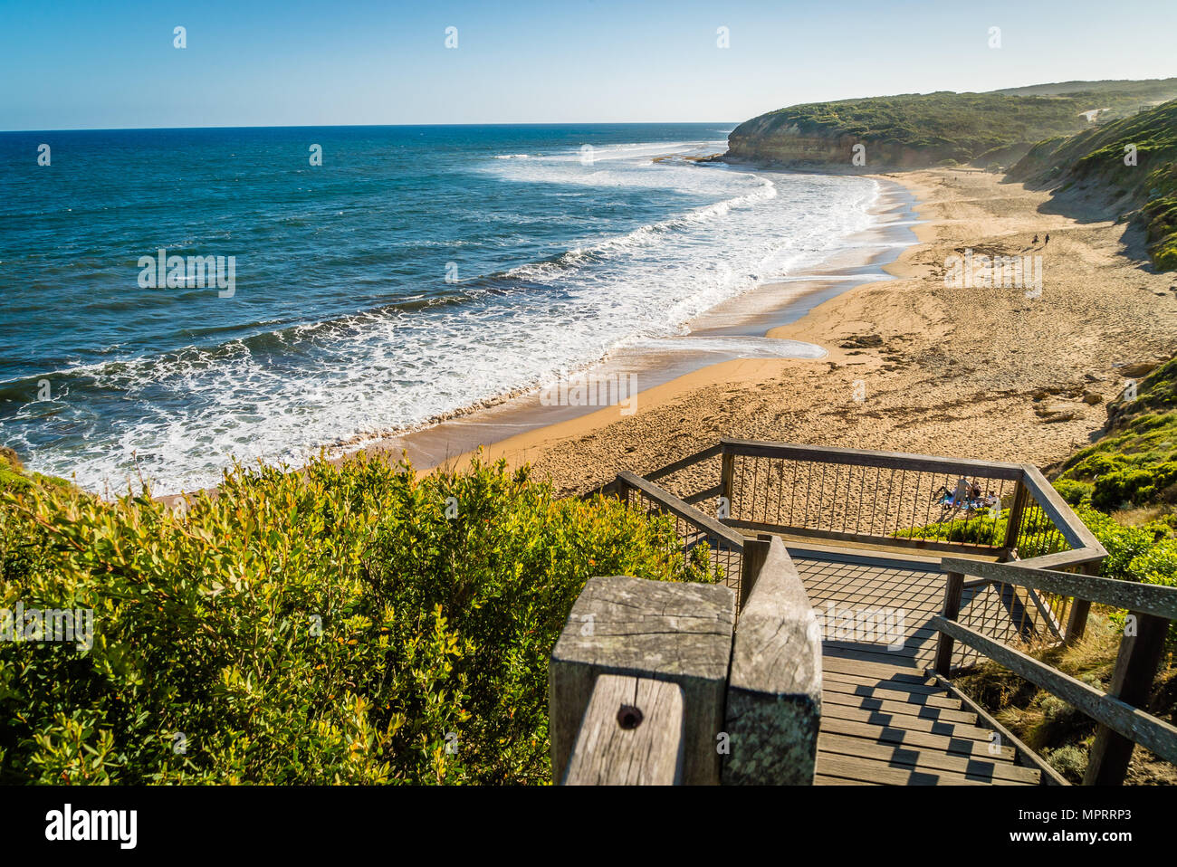 Bells beach on the Great Ocean Road close to Torquay, in the summer ...