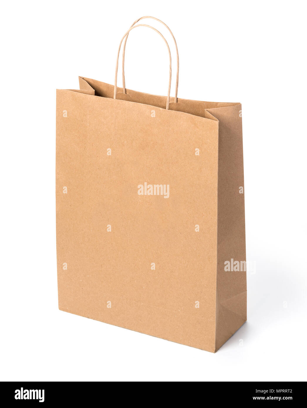 :Paper bag isolated on white with clipping path Stock Photo - Alamy