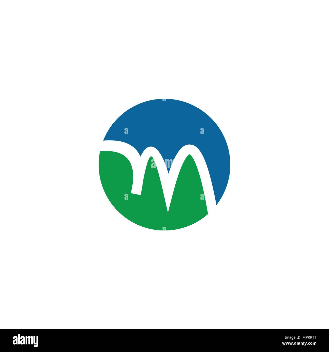 Circle modern letter logo Stock Vector Images - Alamy