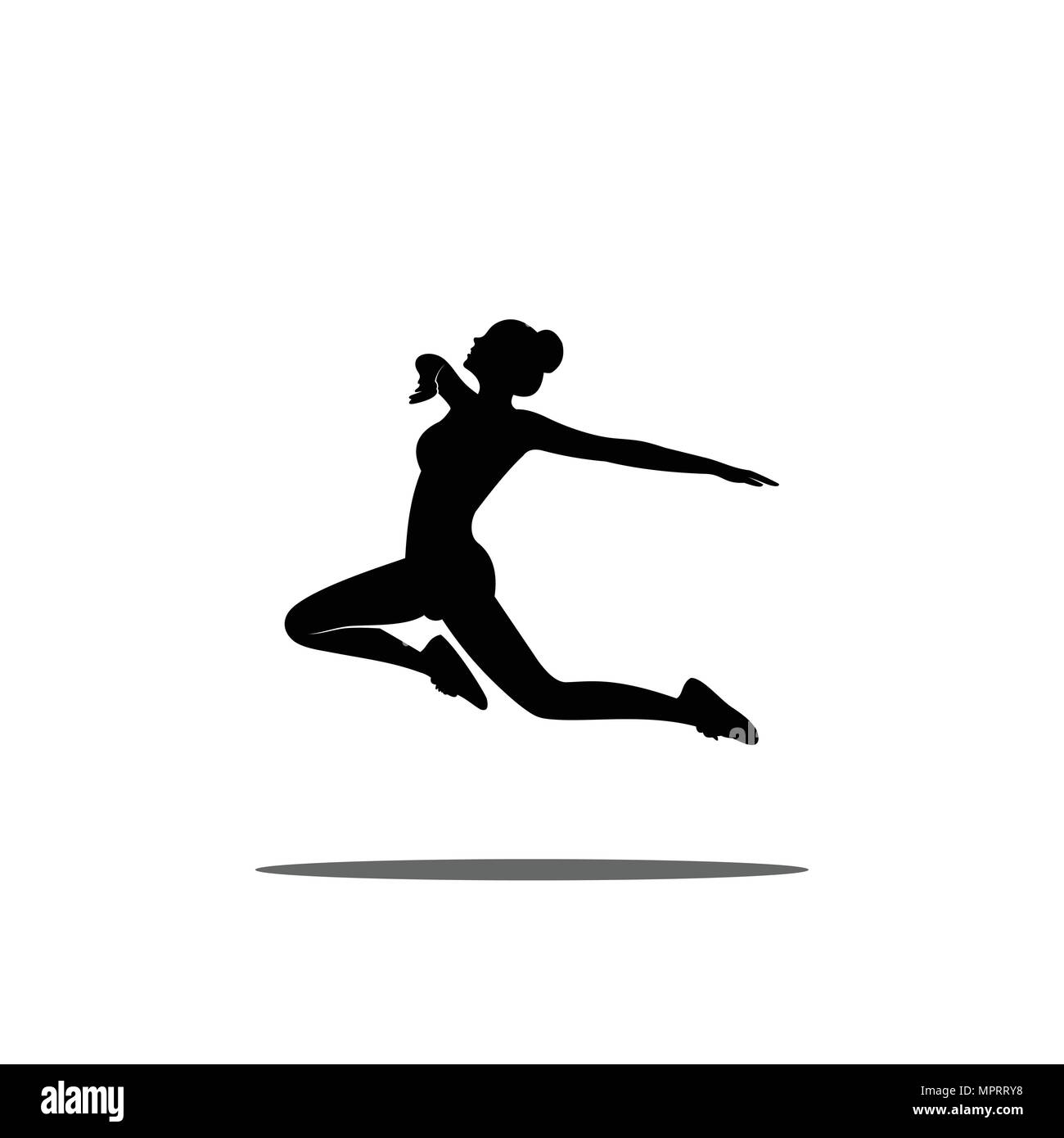 woman active silhouette Stock Vector Image & Art - Alamy