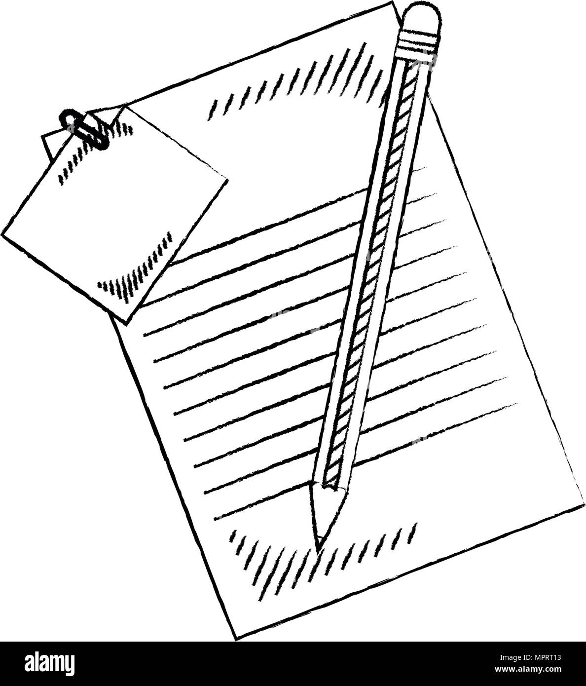 Notepaper wallpaper Black and White Stock Photos & Images - Alamy