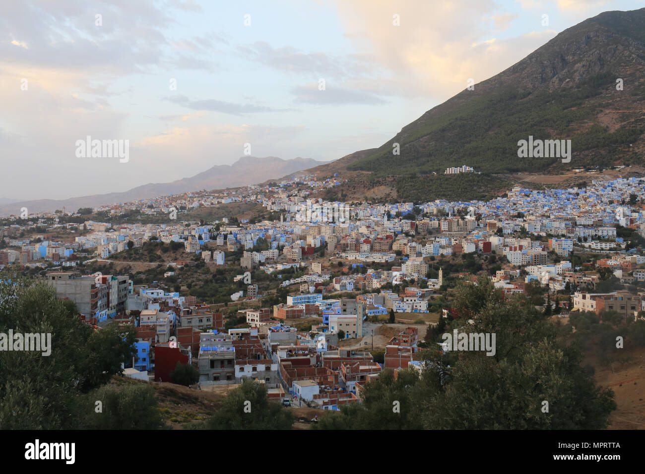 Aerial view of chefchaouen hi-res stock photography and images - Alamy