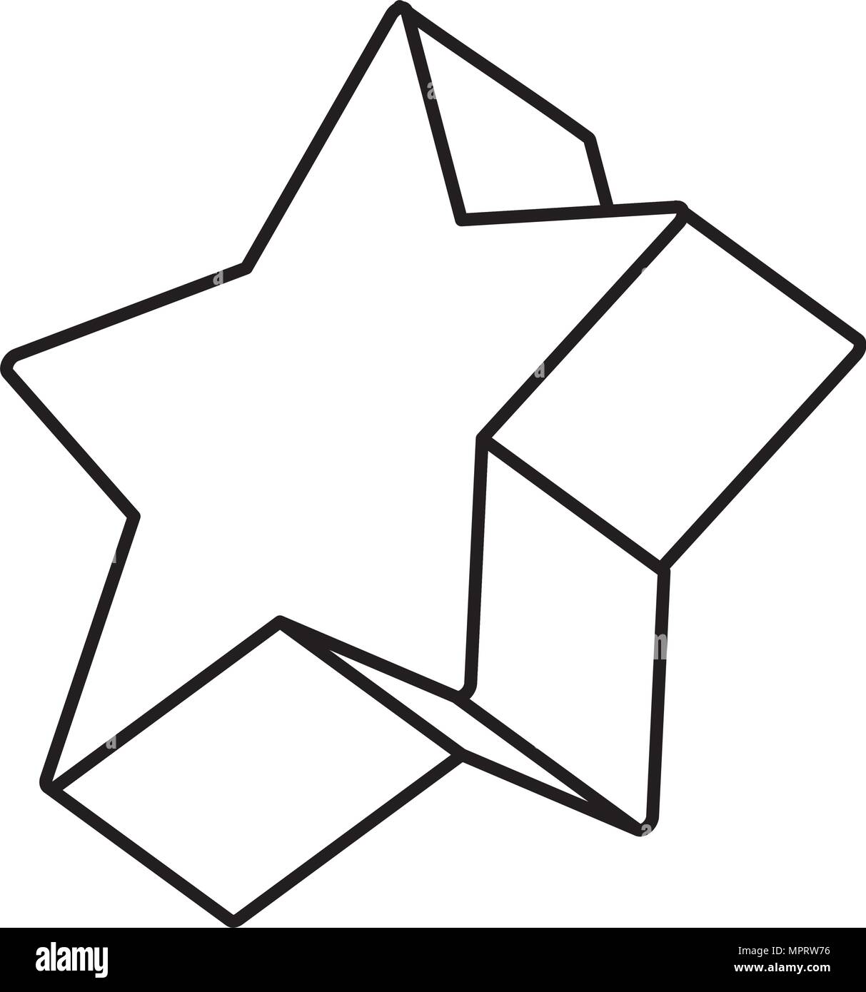 3d Star Sketch