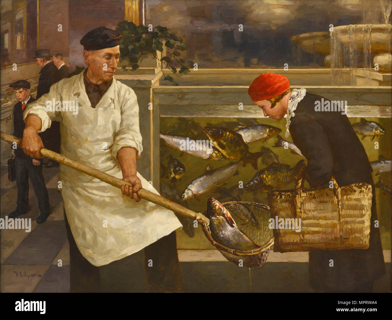 In a Fish Shop Stock Photo - Alamy