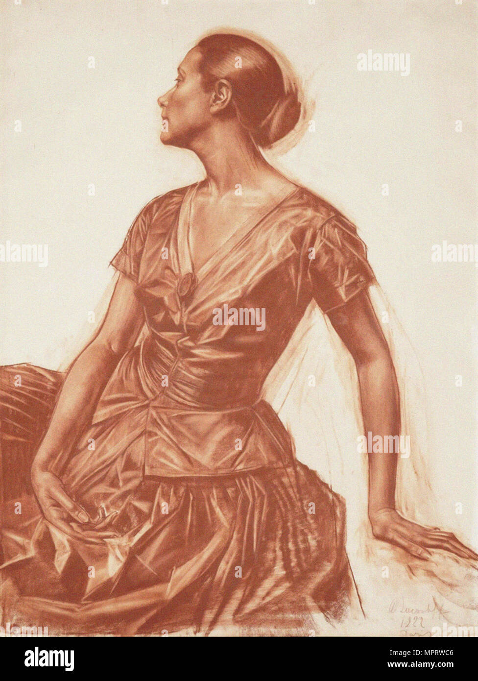 Portrait of Salomea Nikolayevna Andronikova (1888-1982 Stock Photo - Alamy