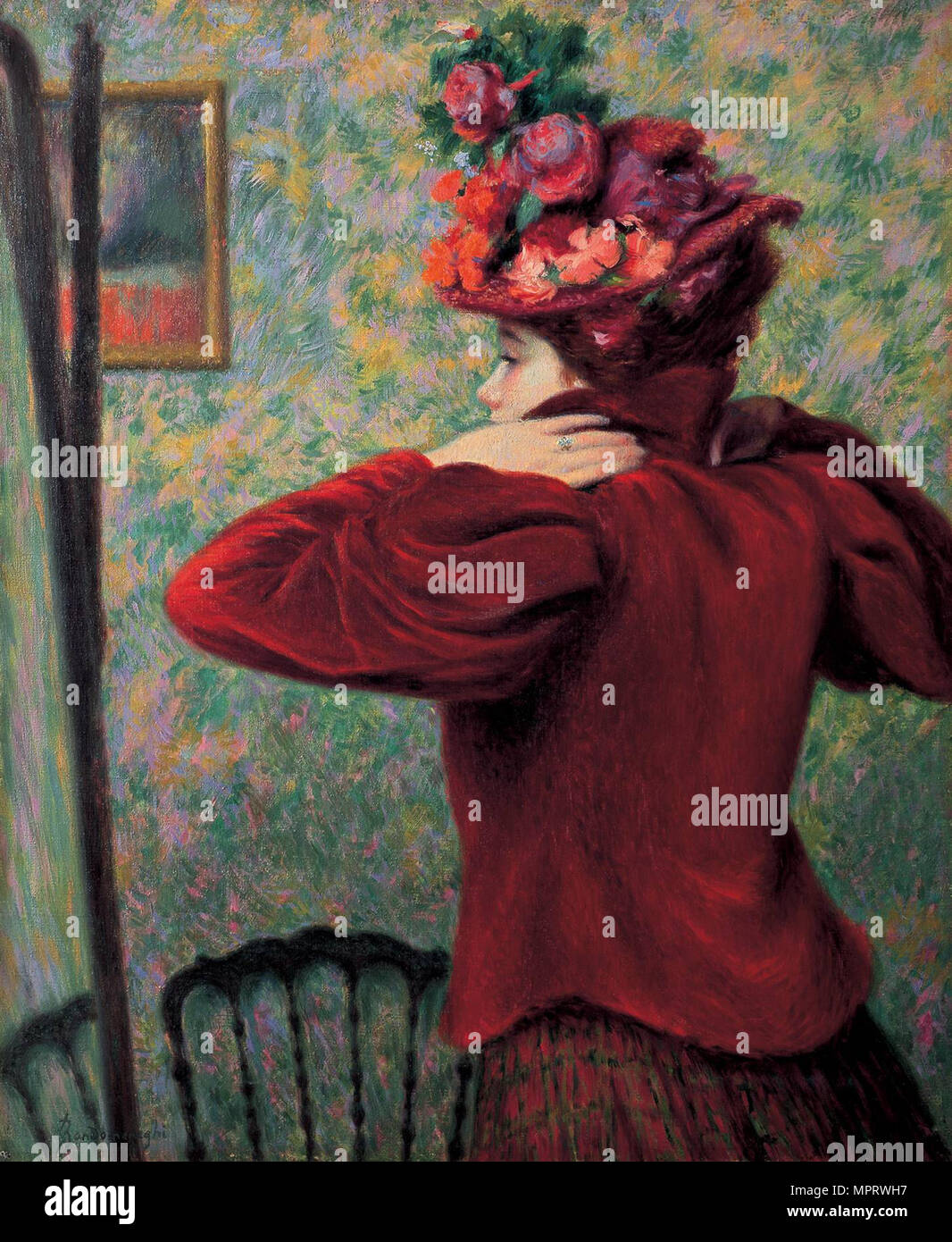 The red jacket Stock Photo - Alamy