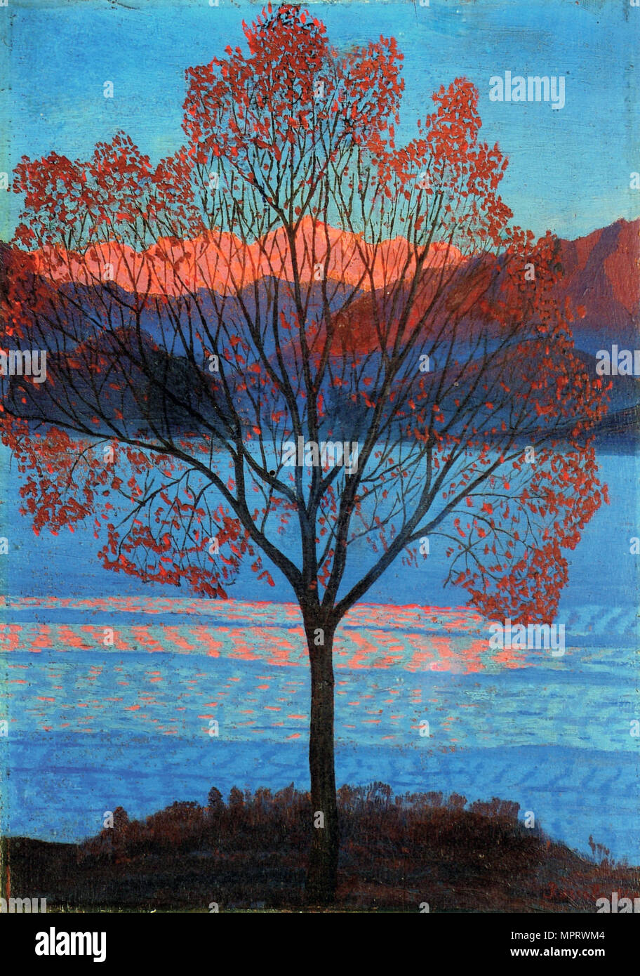 Landscape at the First Rays of Sun Stock Photo - Alamy