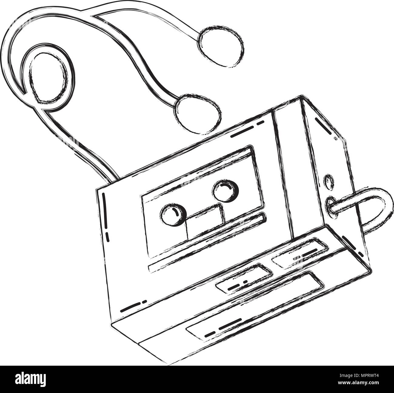 Old walkman Black and White Stock Photos & Images - Alamy