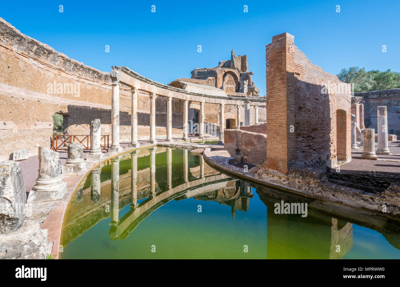 Hadrian's Villa, large Roman archaeological complex at Tivoli, province ...