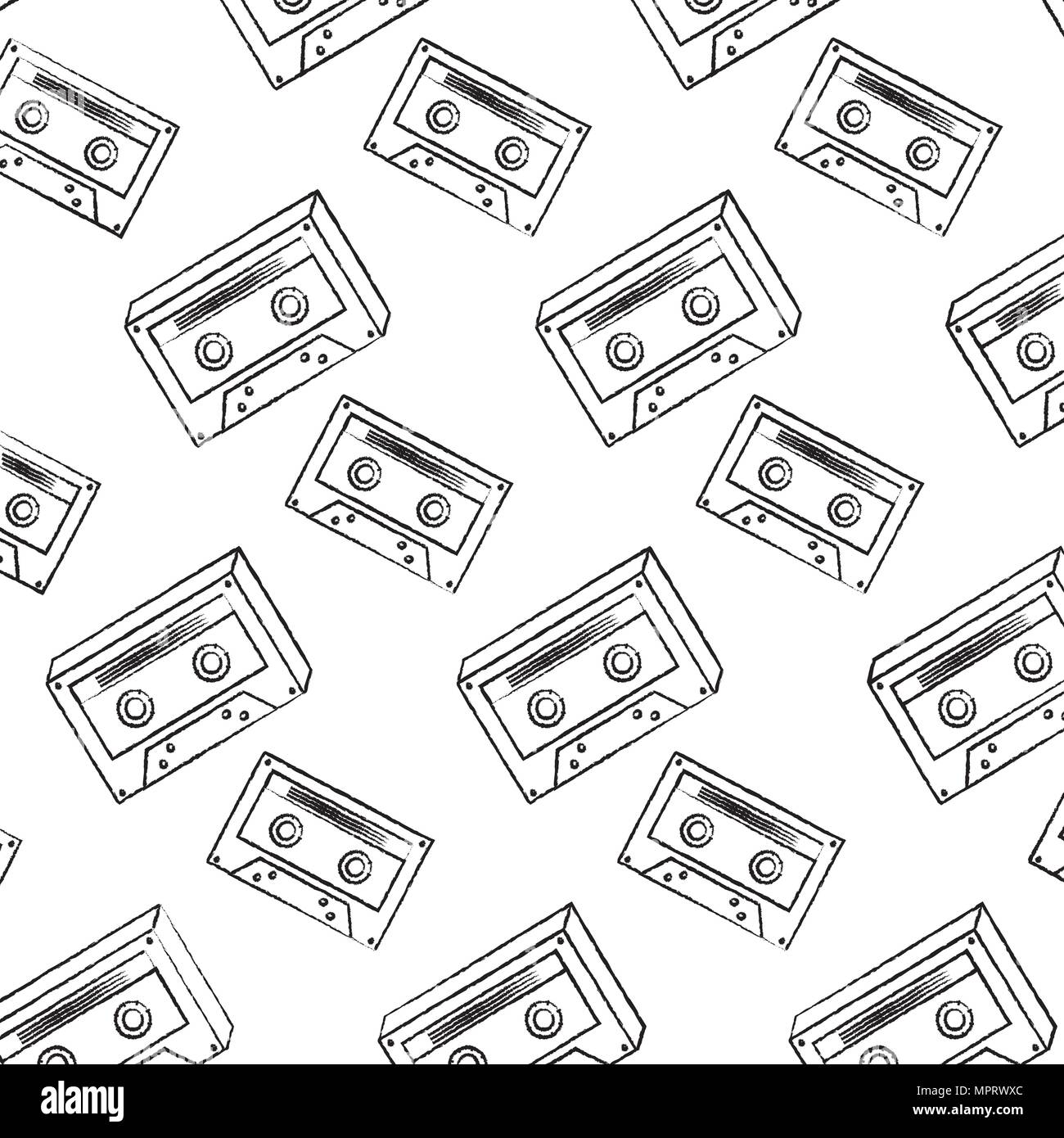 grunge retro cassette old tape background Stock Vector Image & Art - Alamy
