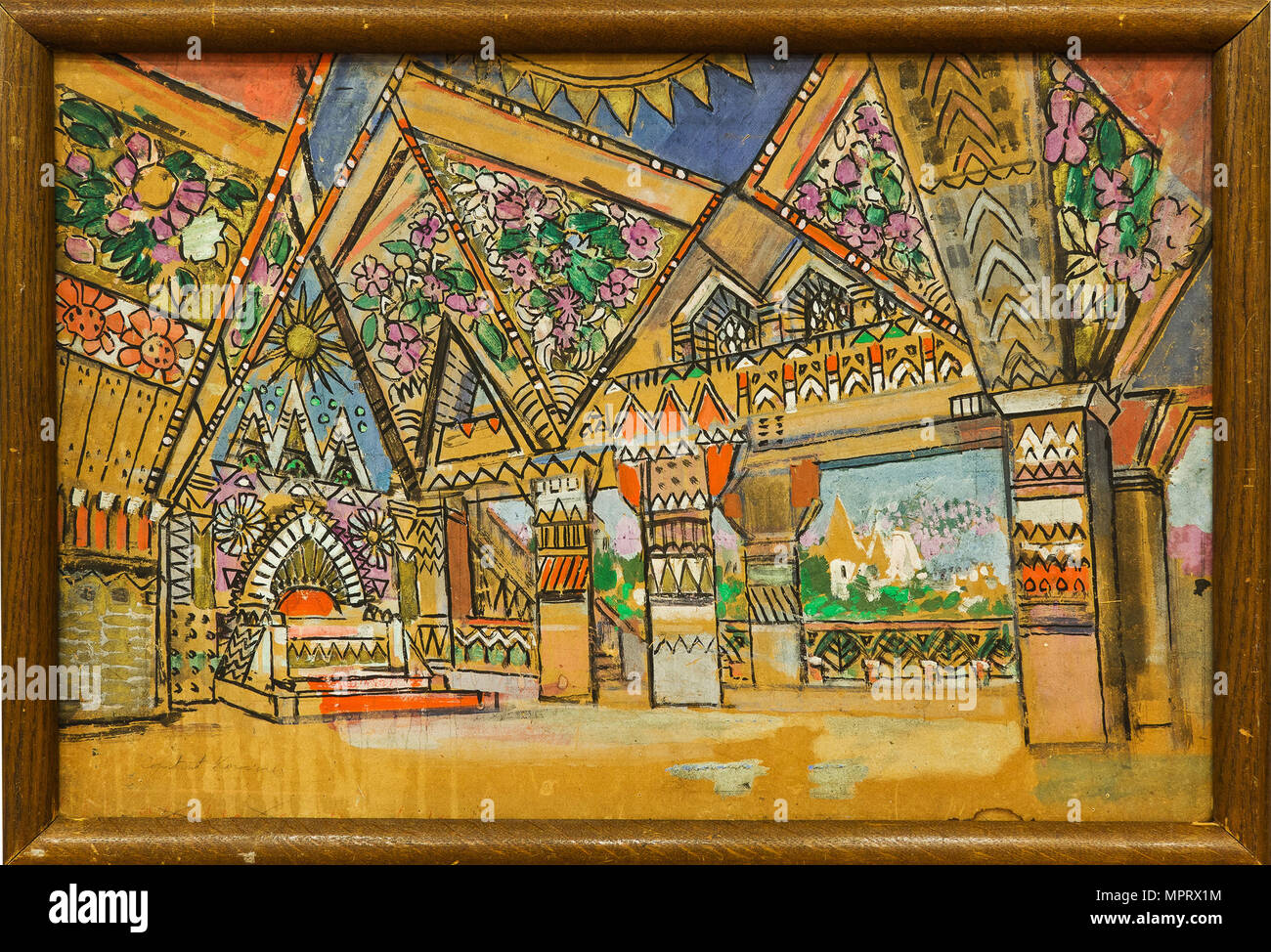 Stage design for the opera Snow Maiden by N. Rimsky-Korsakov Stock ...