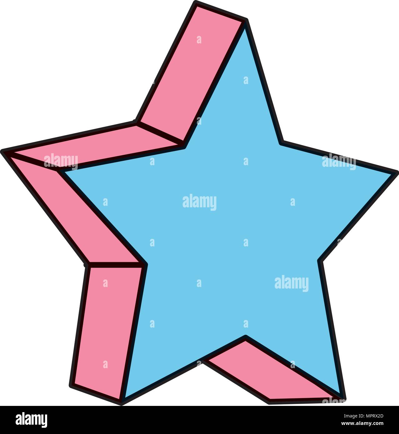 color sparkly star 3d style shape Stock Vector Image & Art - Alamy