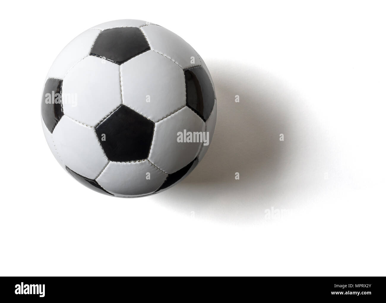 A football on a white background Stock Photo - Alamy