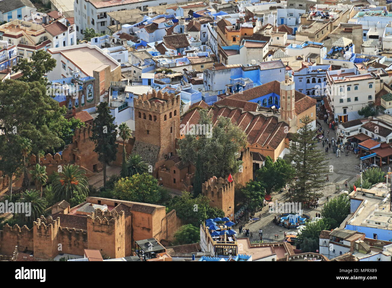 Chaouen from above hi-res stock photography and images - Alamy