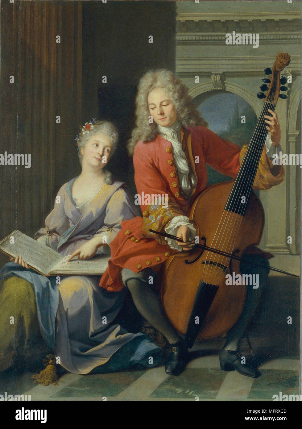 The Music Lesson Stock Photo - Alamy