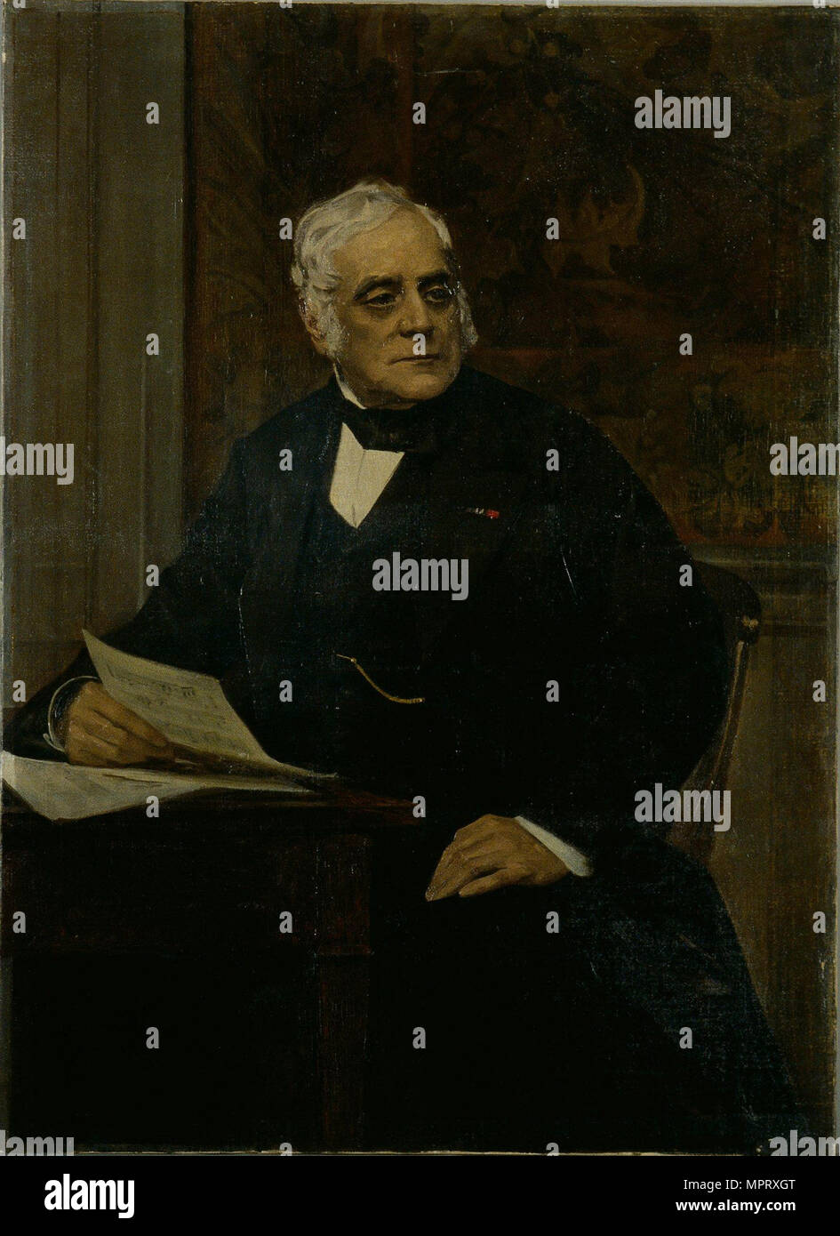 Portrait of the composer Daniel-François-Esprit Auber (1782-1871 Stock ...