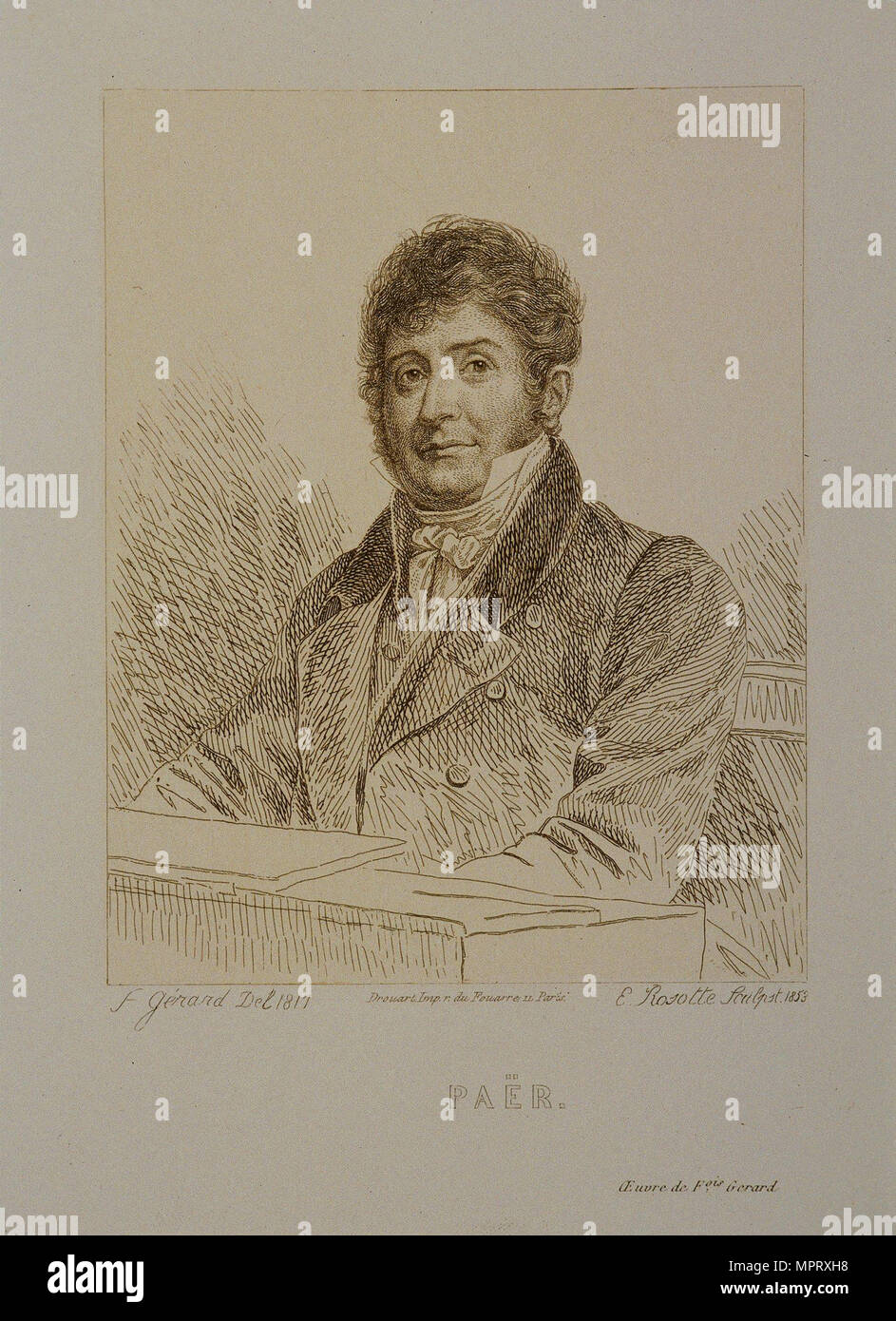 Portrait of the composer Ferdinando Paër (1771-1839 Stock Photo - Alamy