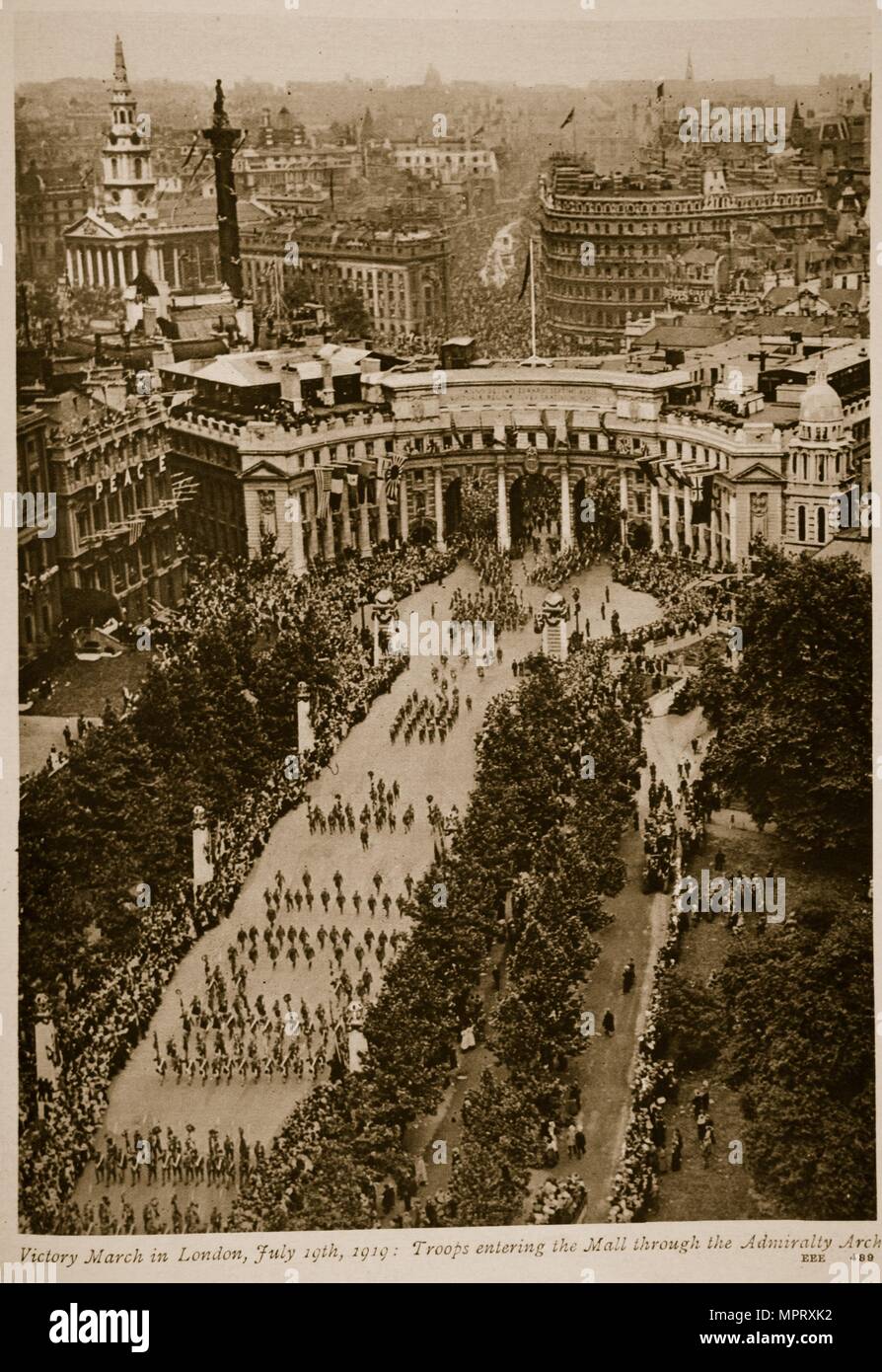 Victory March in London, July 19th, 1919 Stock Photo - Alamy