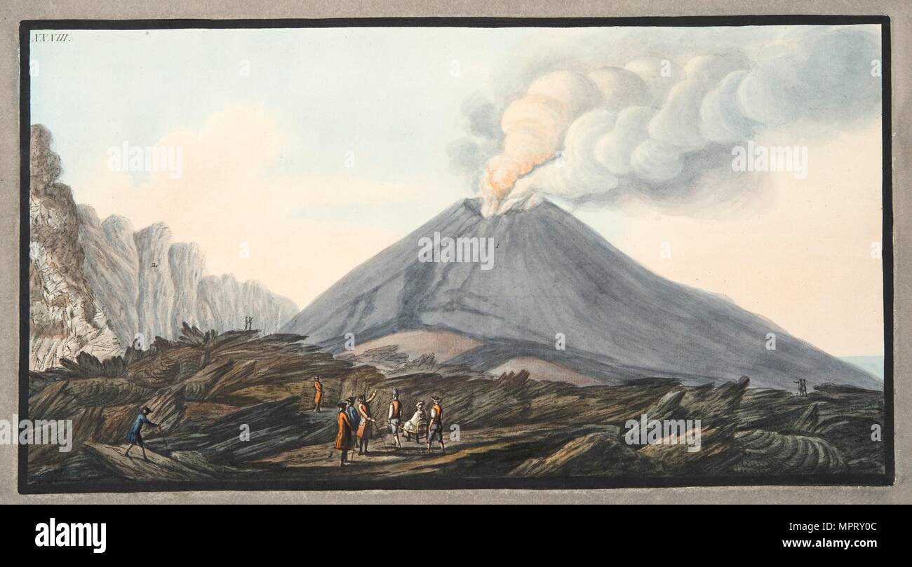 View into the Valley, Atrio di Cavalio, 1776 Stock Photo - Alamy