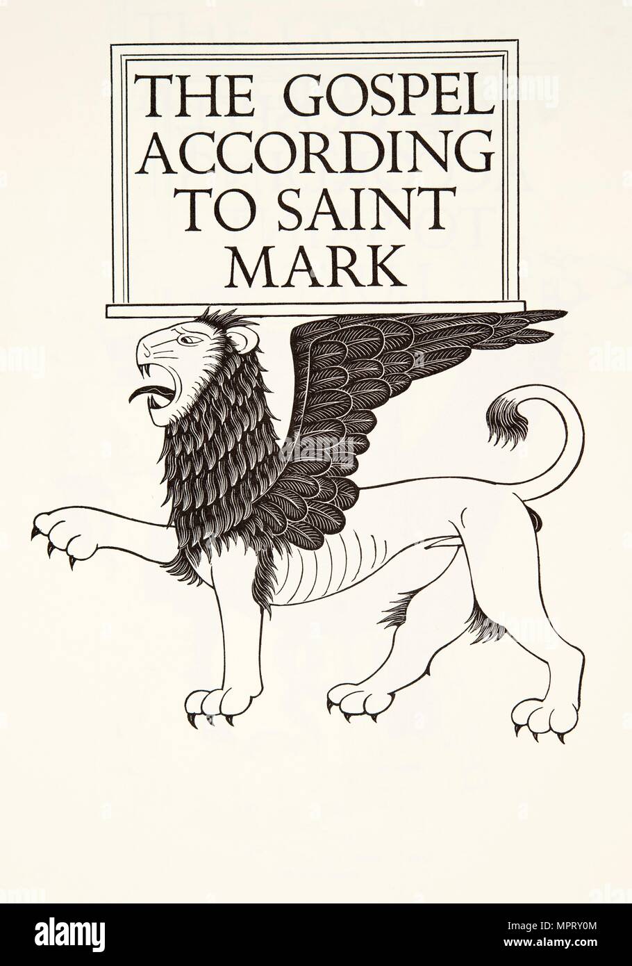 Mark lion bible hi-res stock photography and images - Alamy
