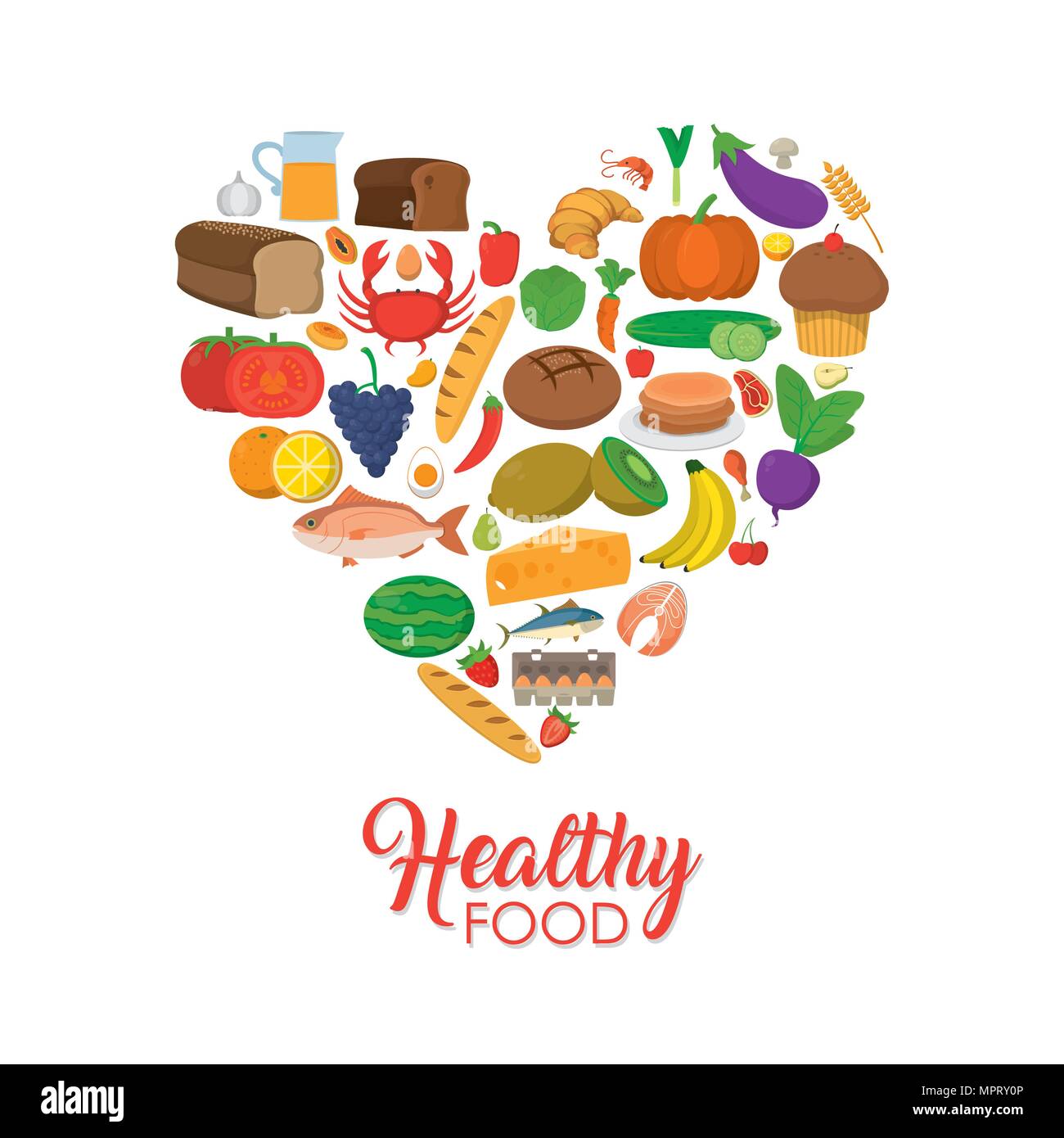 Healthy food icons Stock Vector Image & Art - Alamy