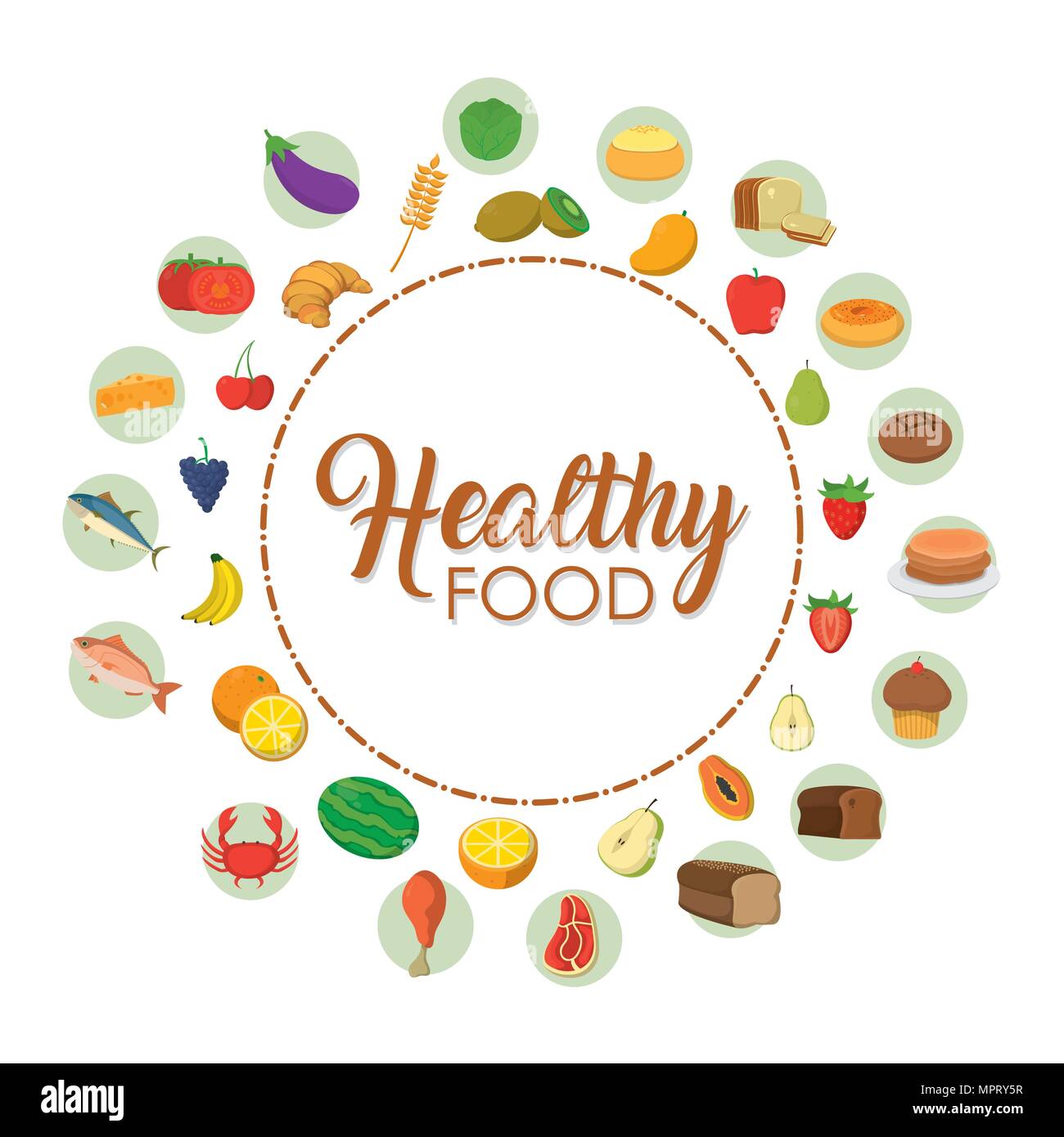 Healthy food icons Stock Vector Image & Art - Alamy