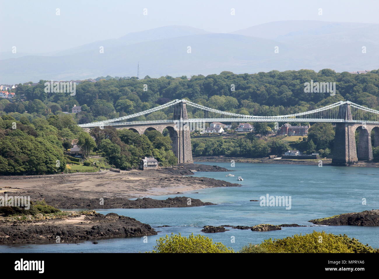 The Menai Strait, Anglesey ,Wales Stock Photo - Alamy