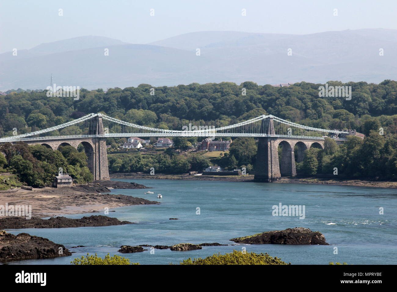 The Menai Strait, Anglesey ,Wales Stock Photo - Alamy