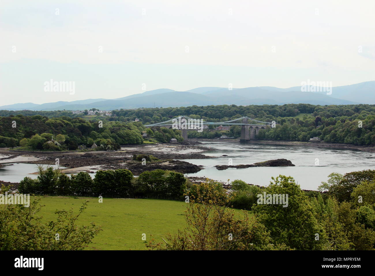 The Menai Strait, Anglesey ,Wales Stock Photo - Alamy