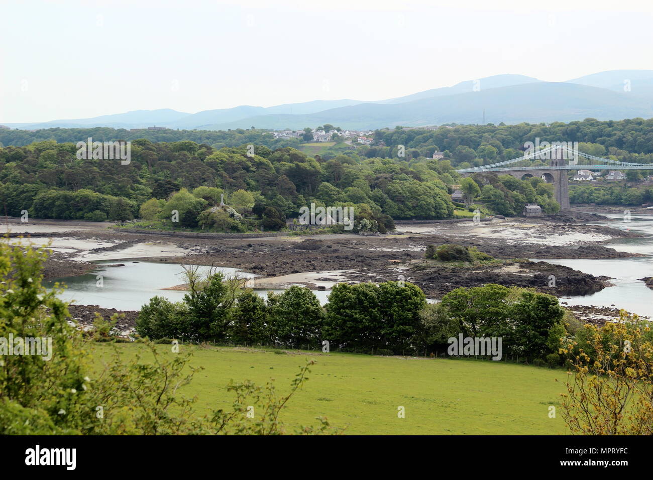 The Menai Strait, Anglesey ,Wales Stock Photo - Alamy