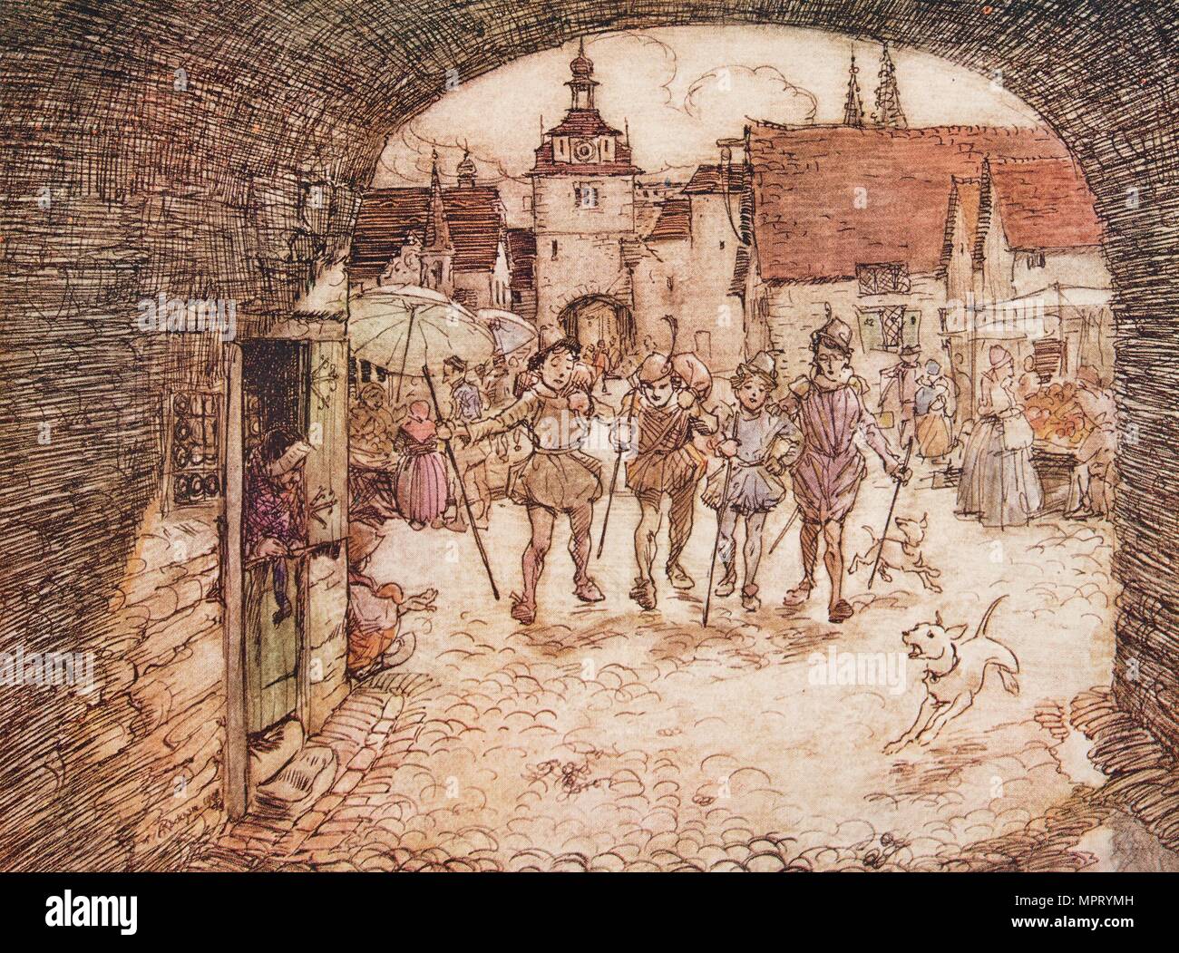 The Four Clever Brothers, 1909 Stock Photo - Alamy