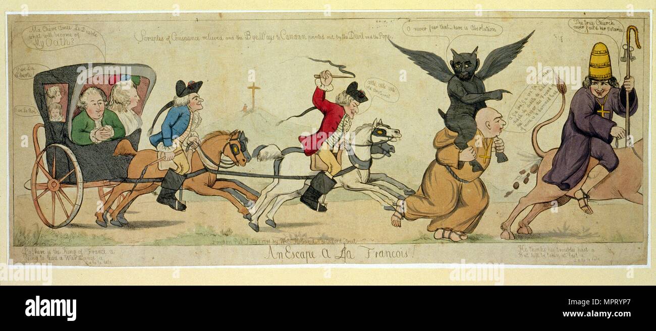 King Louis Xvi Flight To Varennes