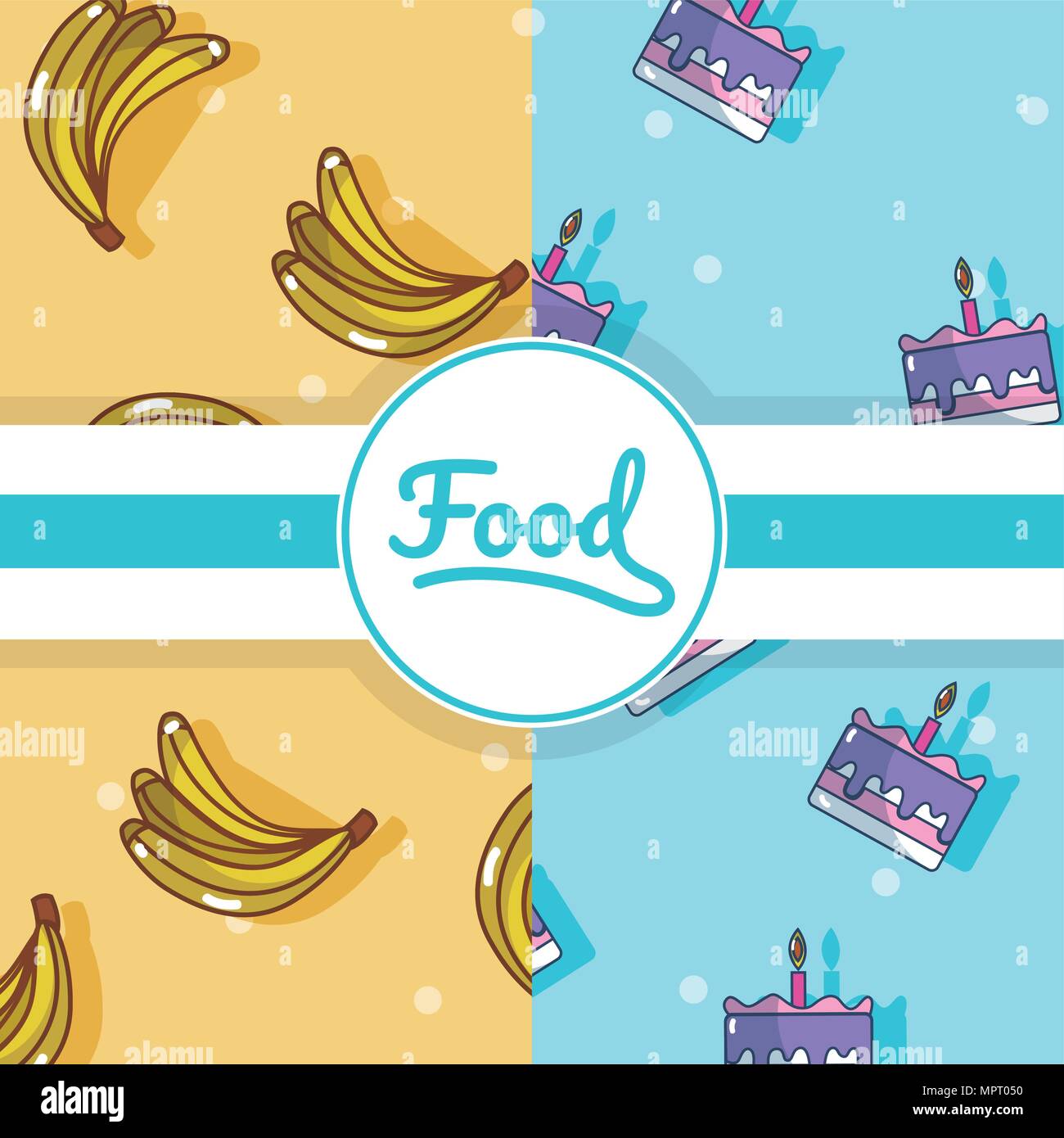 Food pattern background Stock Vector Image & Art - Alamy