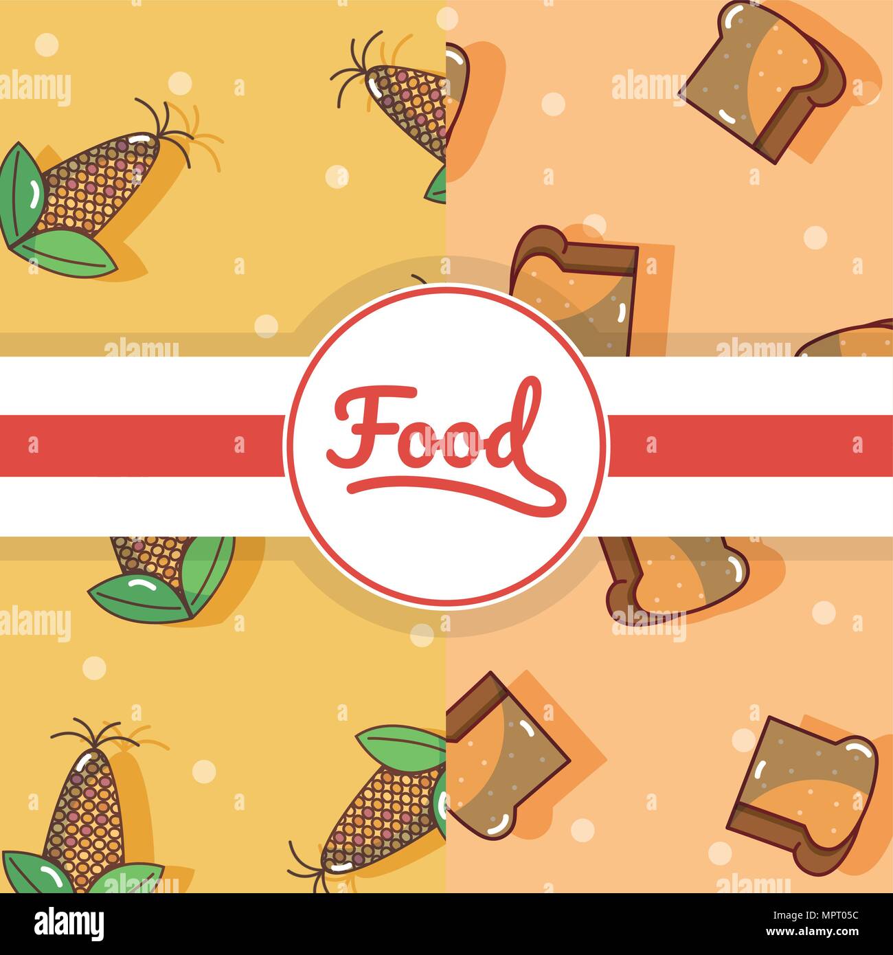Food pattern background Stock Vector Image & Art - Alamy
