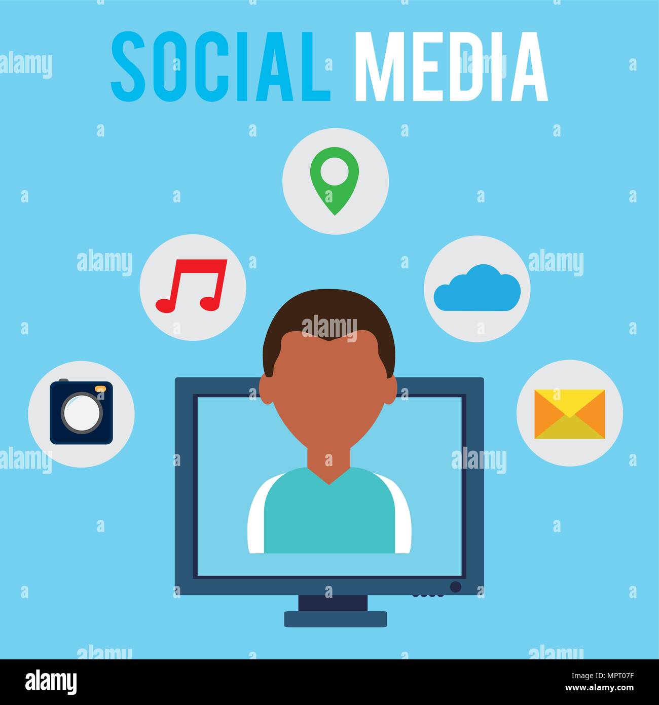 Social media technology Stock Vector Image & Art - Alamy