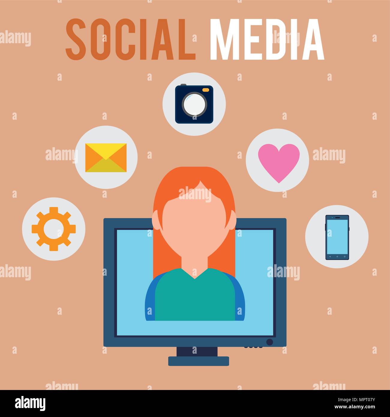 Social media technology Stock Vector Image & Art - Alamy
