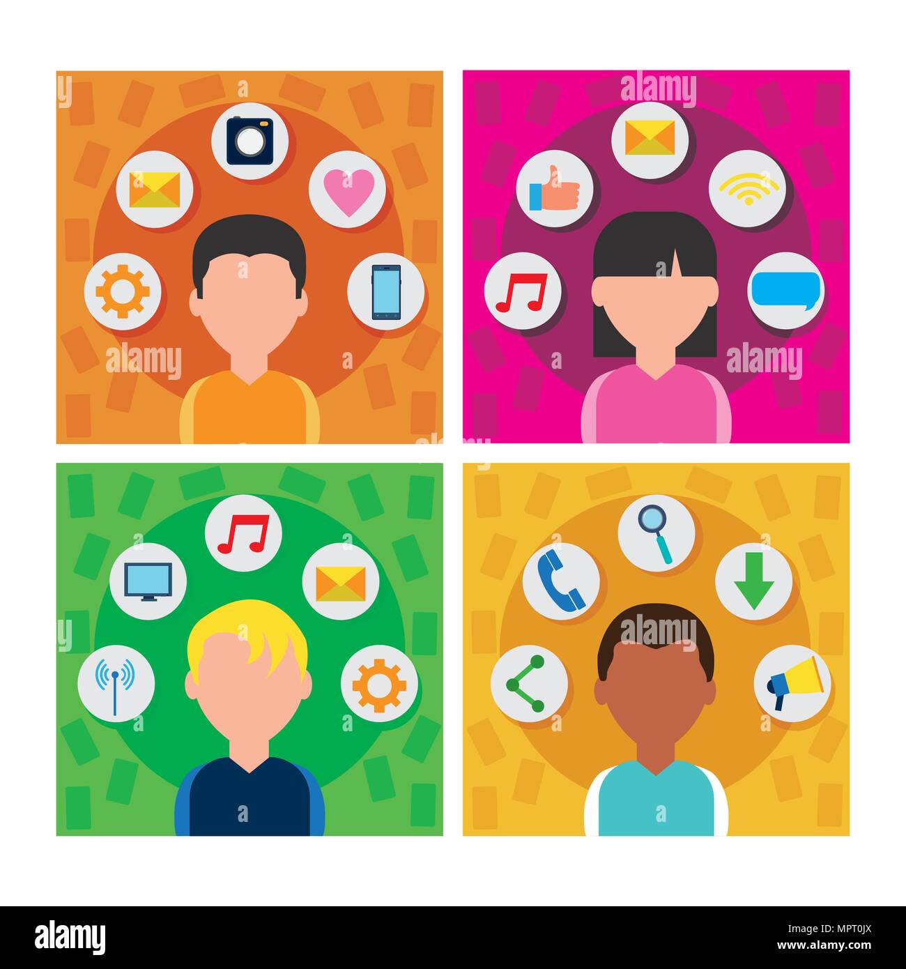 Social media frames Stock Vector Image & Art - Alamy