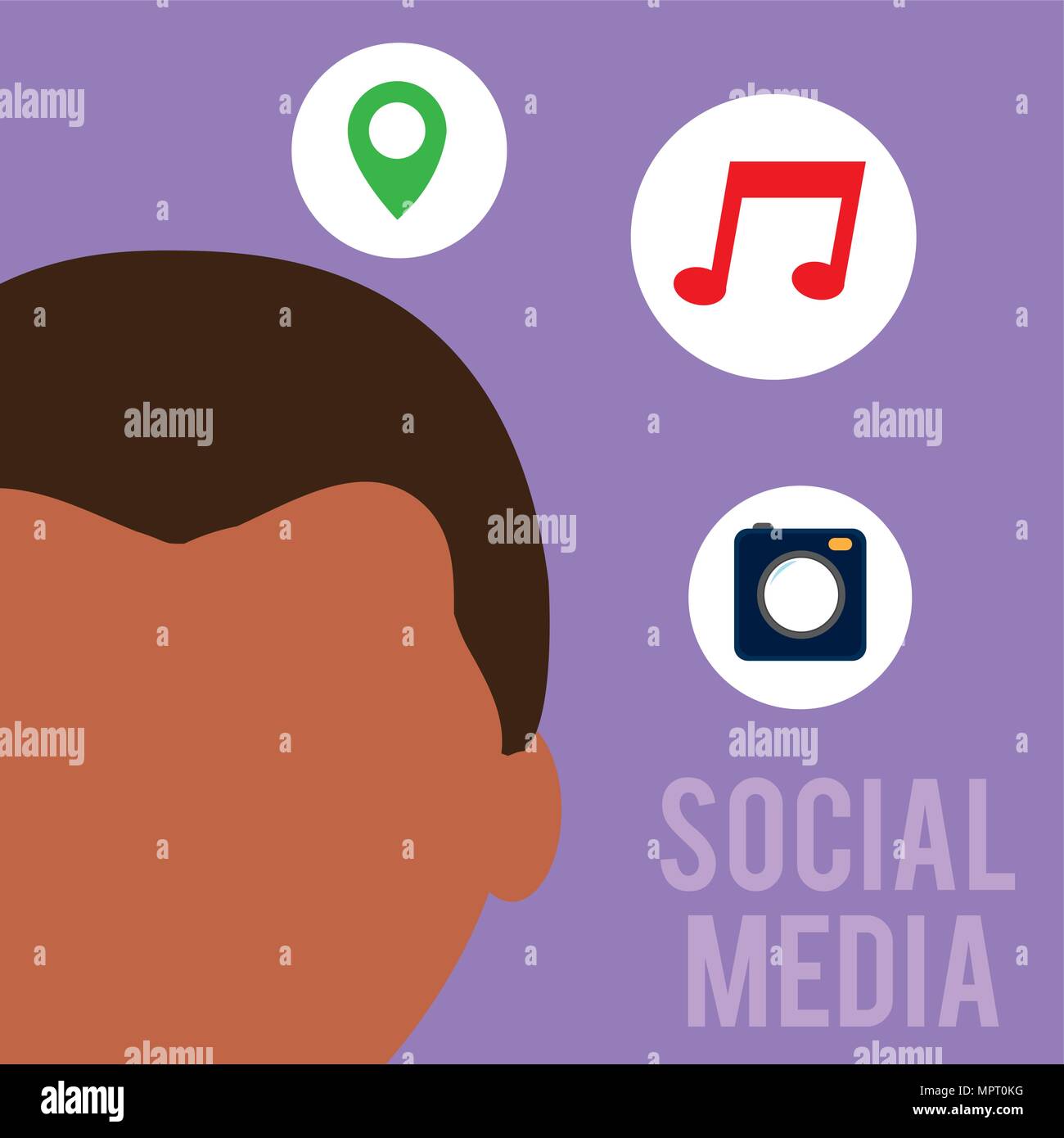 Social media user devices Stock Vector Images - Alamy