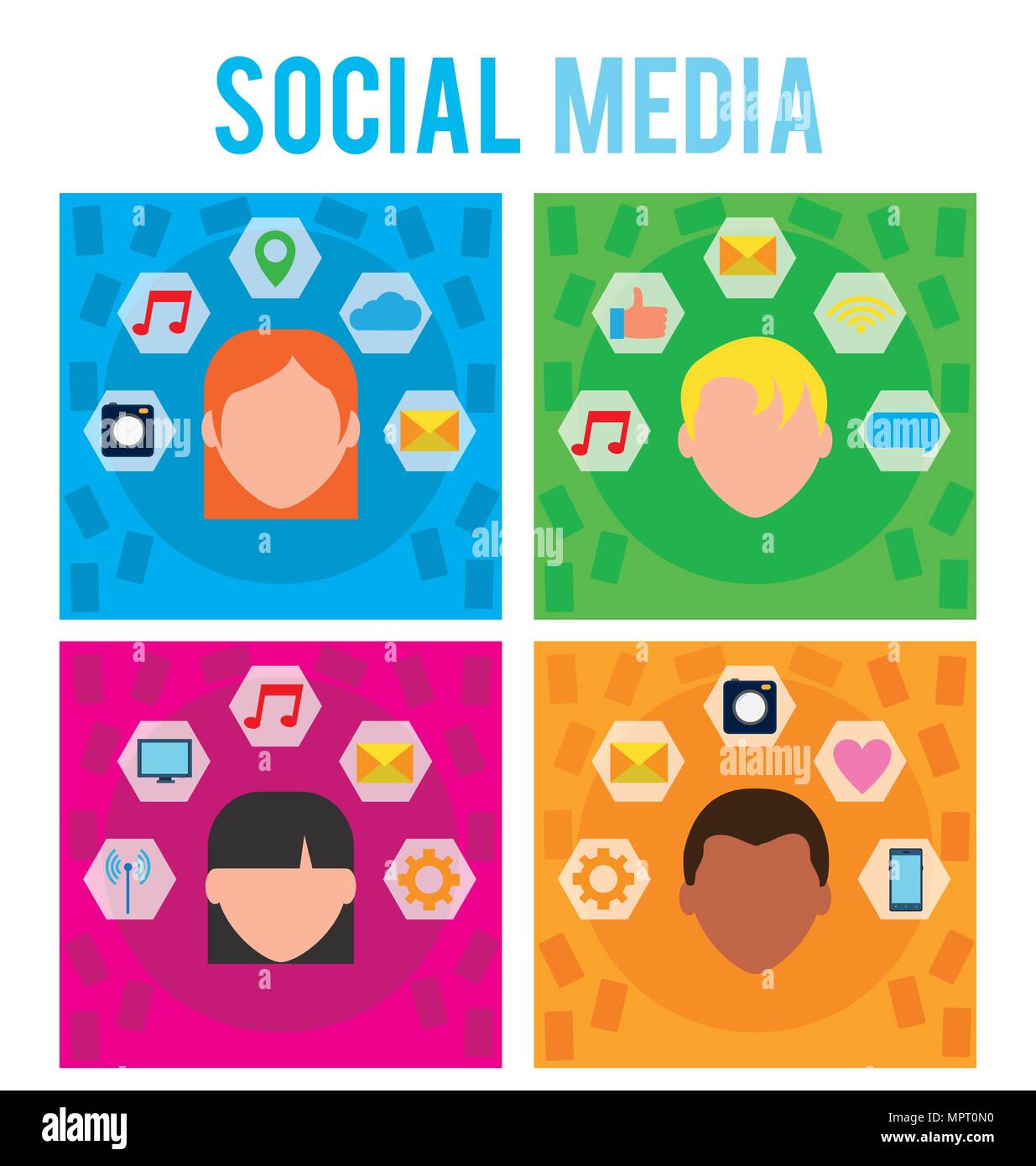 Social media frames Stock Vector Image & Art - Alamy