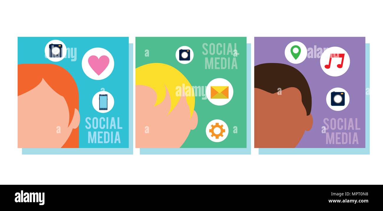 Social media frames Stock Vector Image & Art - Alamy