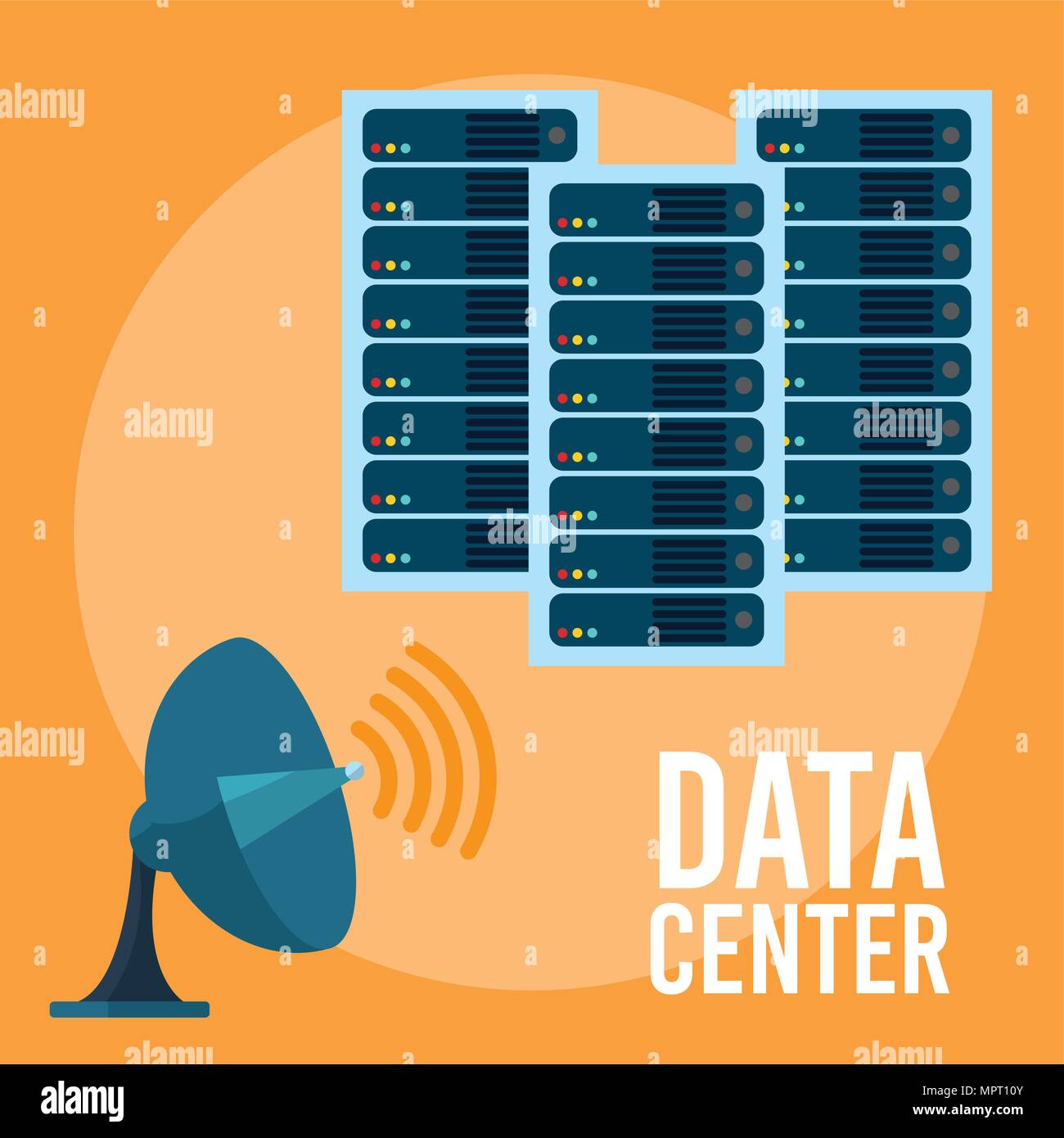 Data center technology Stock Vector Image & Art - Alamy