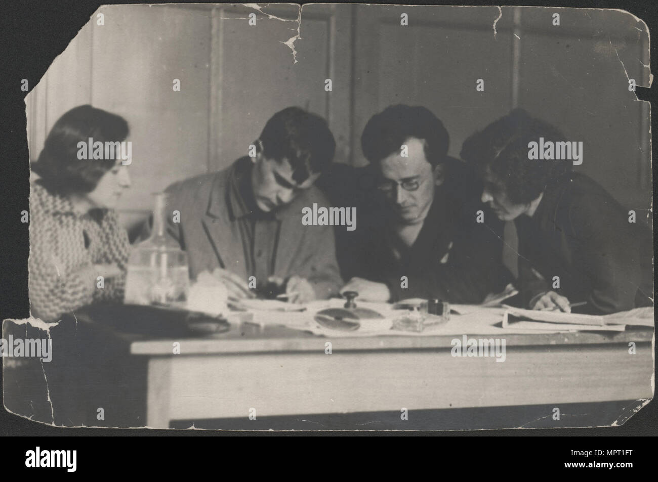 Varlam Shalamov and Arkady Shumsky at the editorial office Za ...