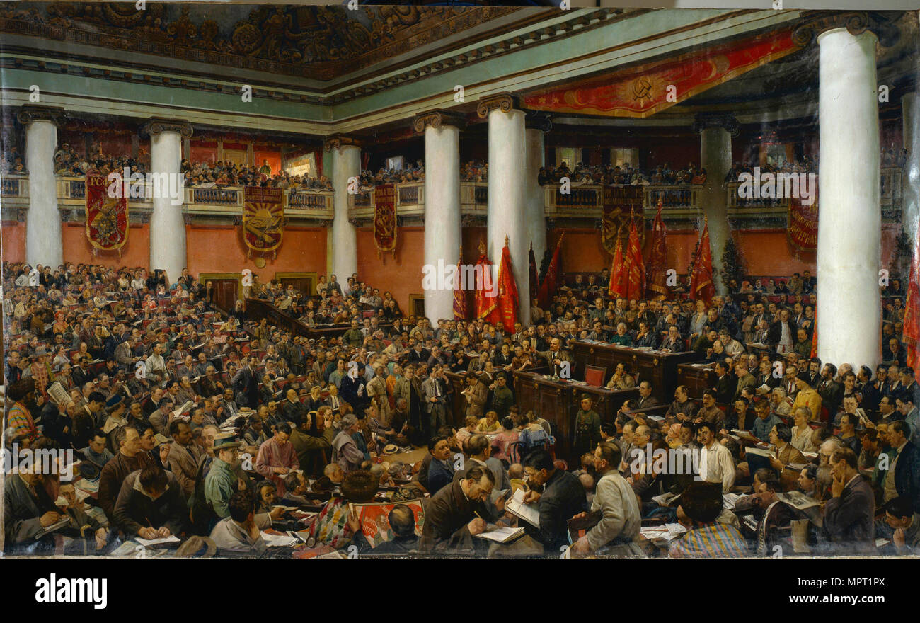 The festive opening of the Second Congress of the Communist ...